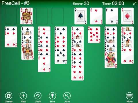 Microsoft FreeCell: Game 3 - YouTube