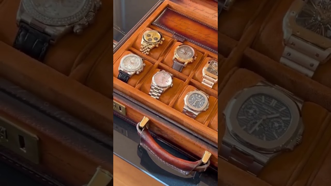 AMAZING WATCH COLLECTION IN A BEAUTIFUL HANDCRAFTED WATCH CASE 🧳😱 - YouTube