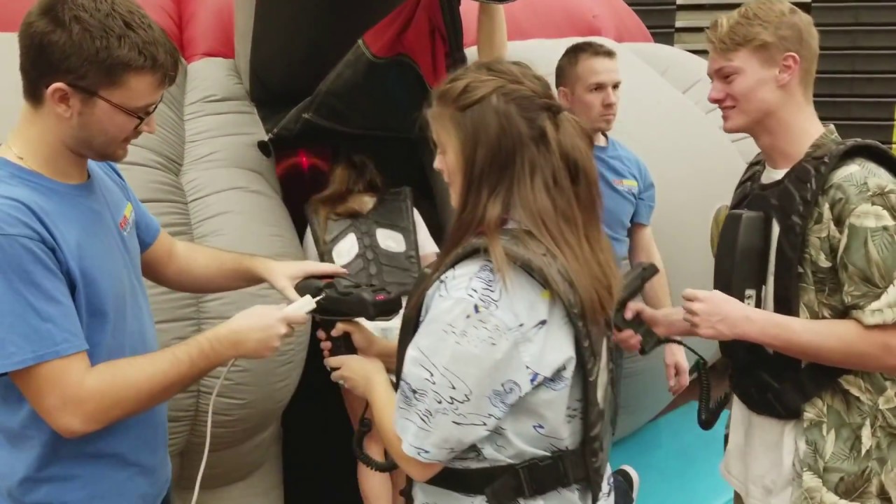 Inflatable Laser Tag Alien Battle Ship - Game Start Procedures - YouTube