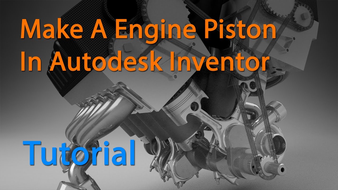 Make A Engine Piston | Autodesk Inventor - YouTube