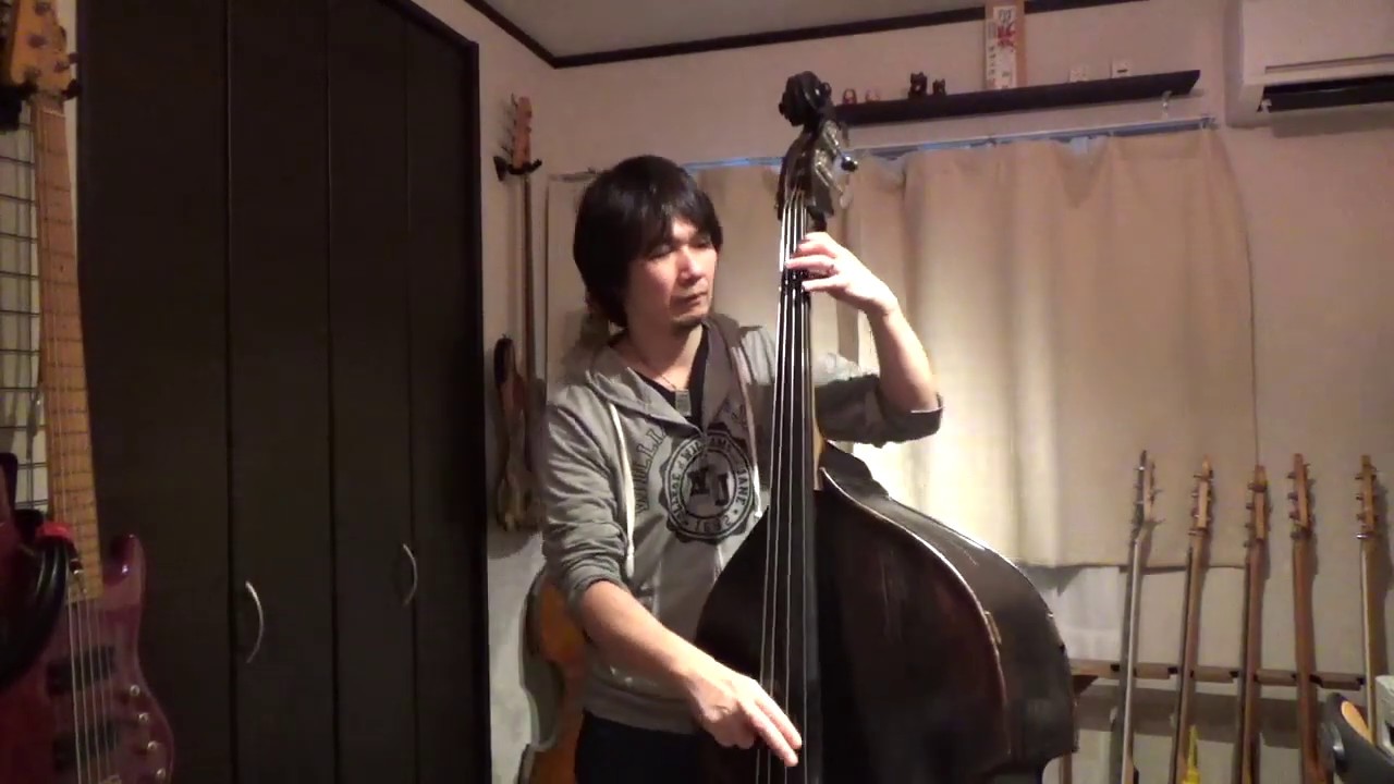 【ウッドベース】『BLUE BOSSA』Bass Solo - YouTube