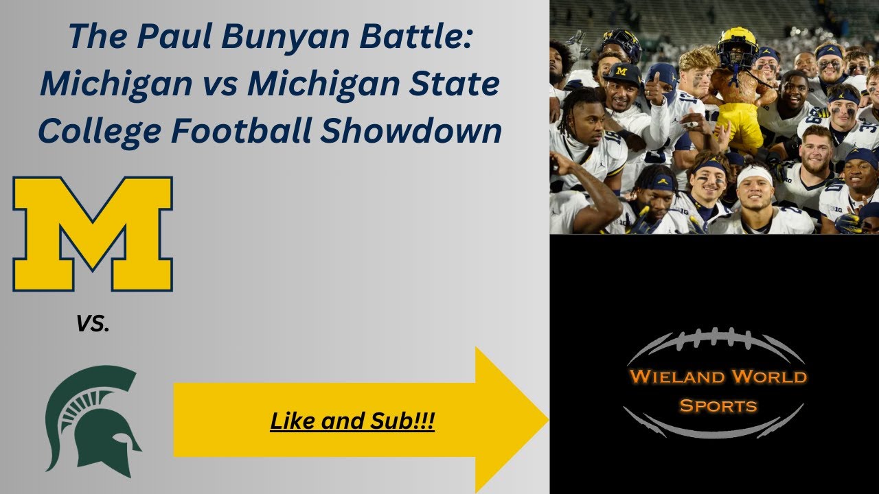 Michigan vs Michigan State College Football Showdown 2023 - YouTube