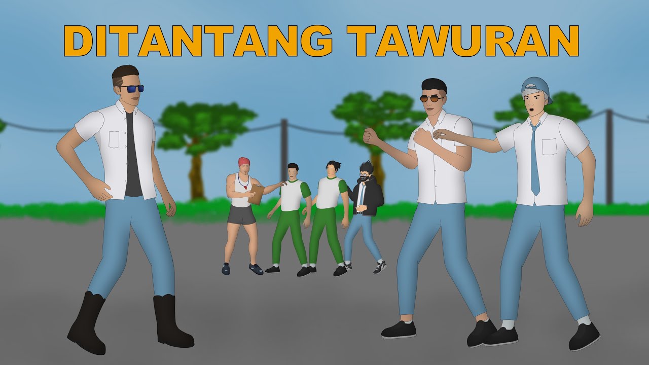 Ditantang Tawuran | Animasi Kembali Ke Sekolah Part 2 | Mas Sayur - YouTube