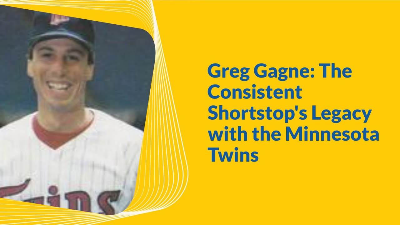 Greg Gagne: The Consistent Shortstop's Legacy with the Minnesota Twins ...