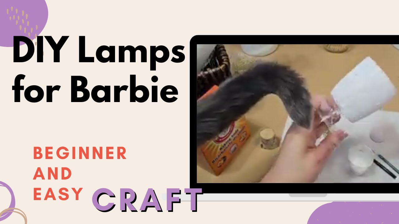 🌟 DIY Barbie Lamps! 💡 Crafting with Dollar Store Treasures & Recycled ...