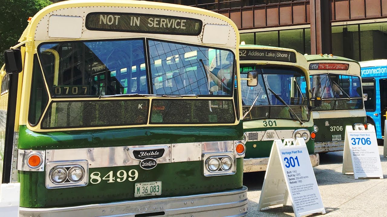 Chicago's Heritage Buses - YouTube