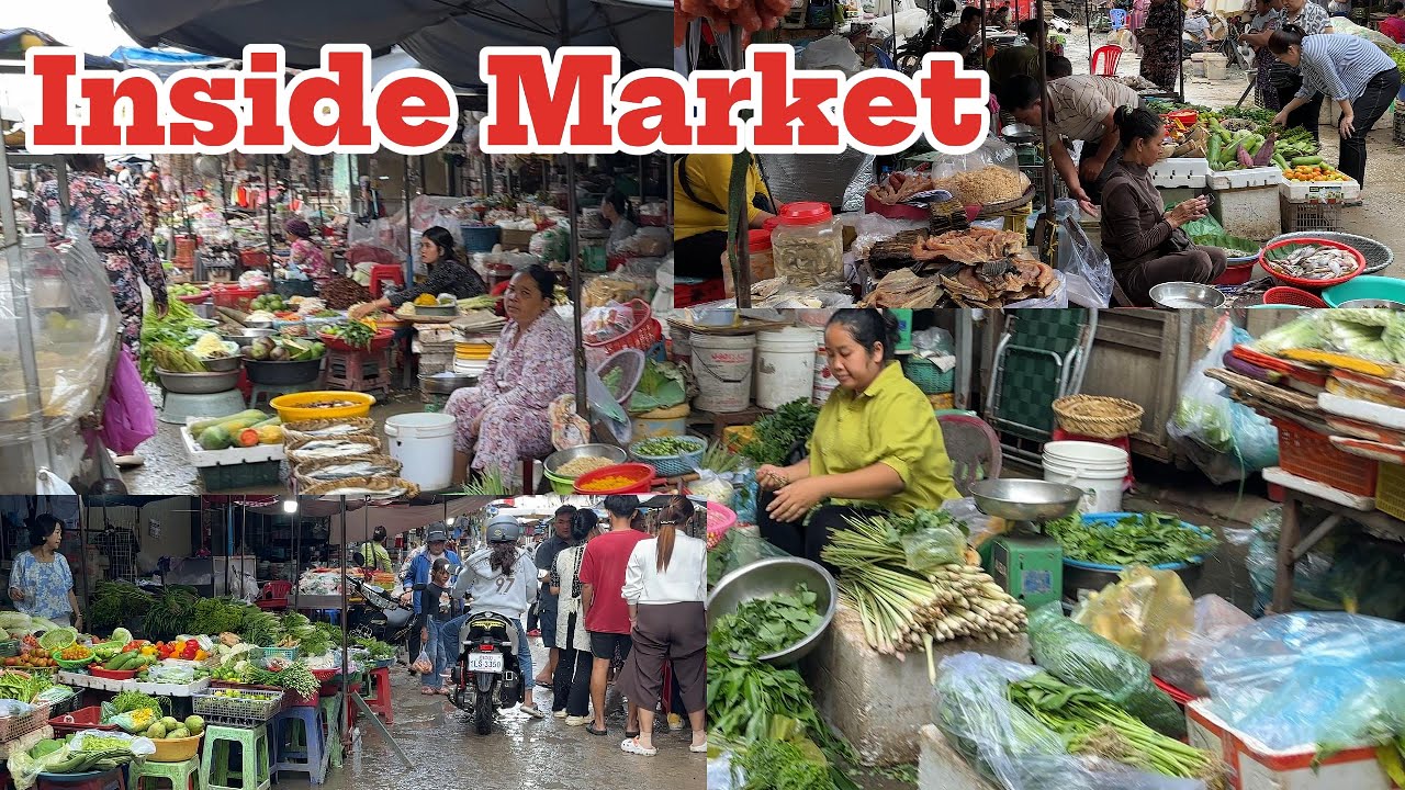 Inside Takmao Market Scene Tour | Amazing Local Food & Market Life in ...