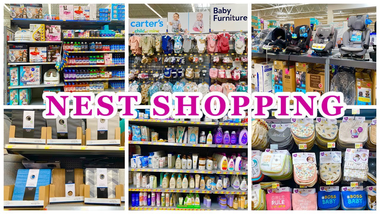 NEST SHOP WITH ME | PREPARING FOR BABY | BABY CLOTHING, BABY BOTTLES ...