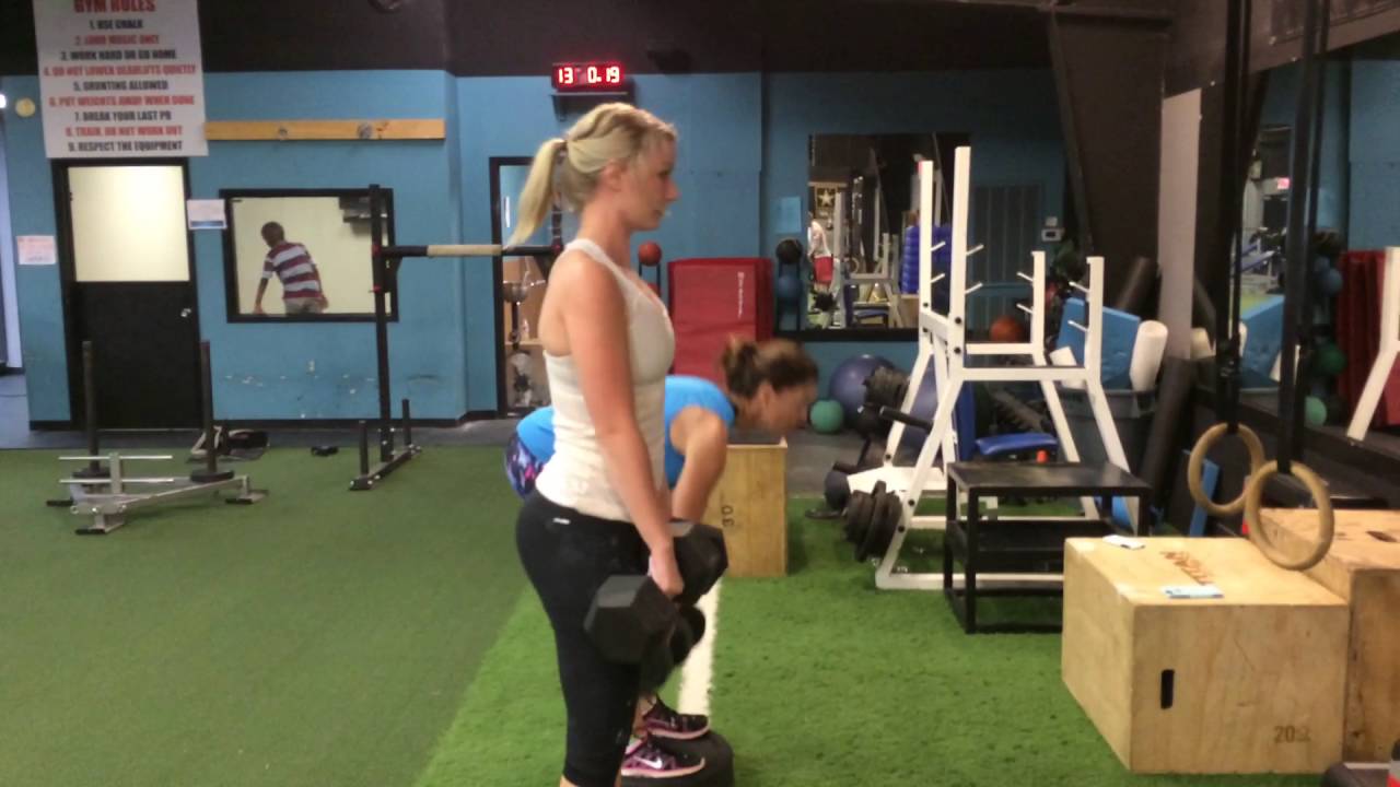 Deficit Romanian deadlifts - YouTube