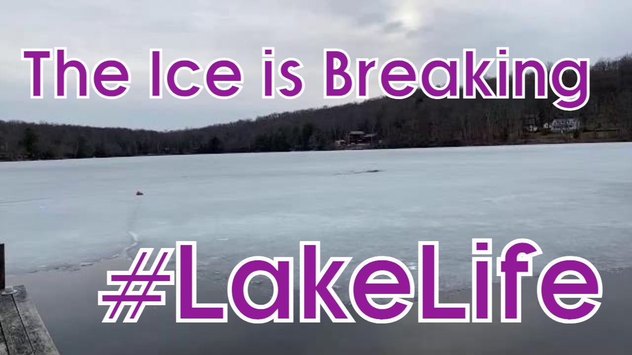 Live on the Lake - Ice is Breaking Up - Lake in Early Spring - YouTube