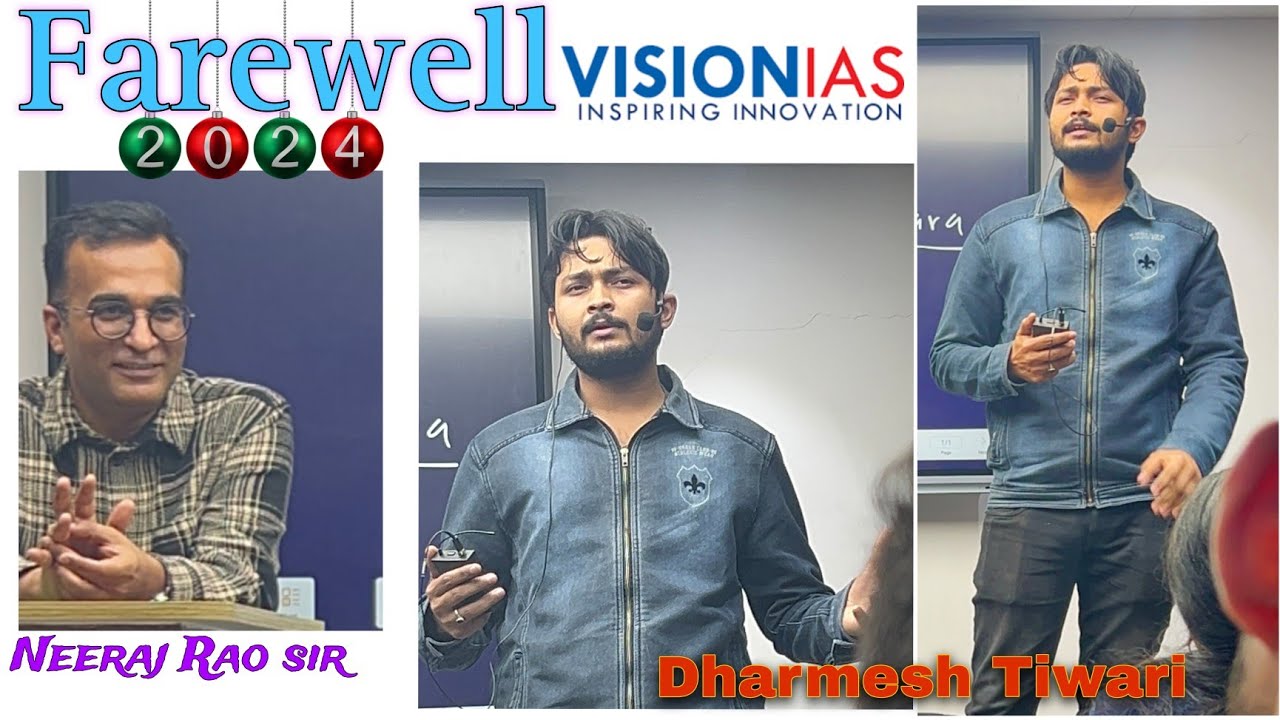 farewell RB06 @VisionIASdelhi Neeraj Rao sir {Dharmesh Tiwari} - YouTube