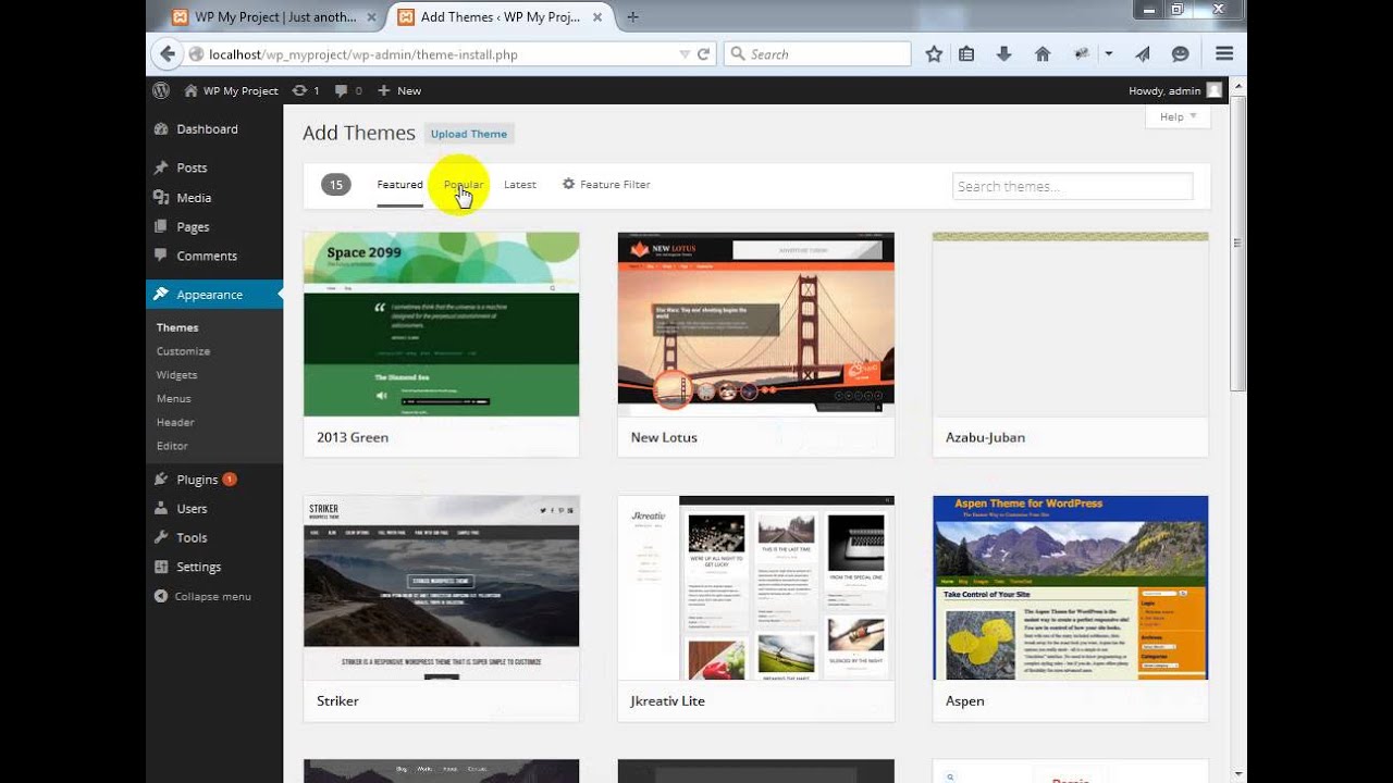 Wordpress Vantage Theme Customization full - YouTube