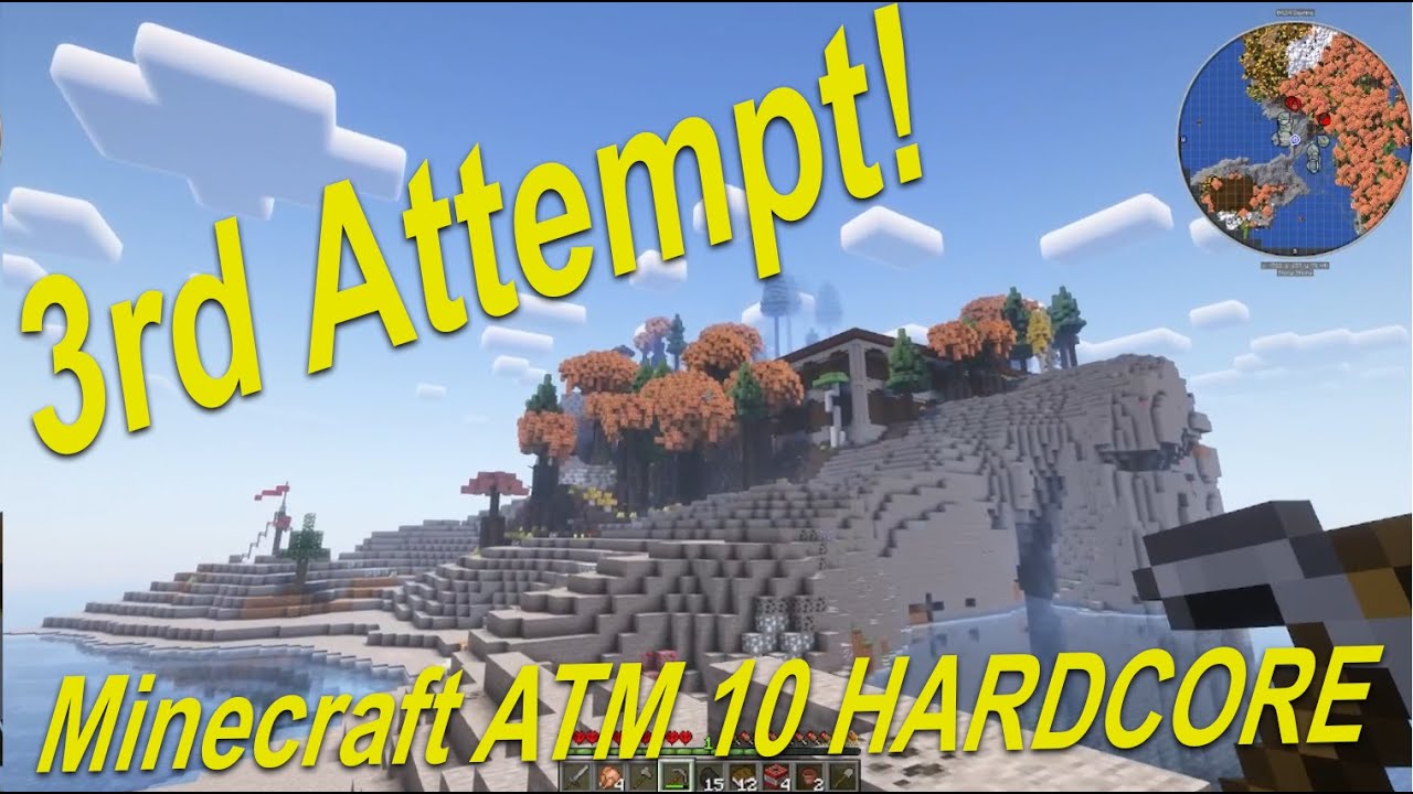 Minecraft ATM 10 Hardcore - Attempt Number 3! EP2 - YouTube