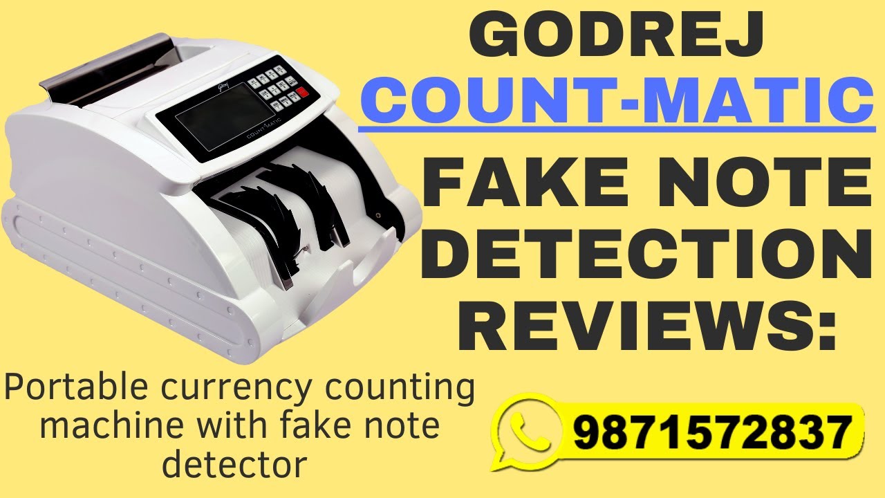 Godrej count-matic - fake note detection & currency counting machine ...