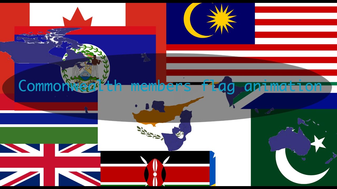 Commonwealth countries flag animation - YouTube