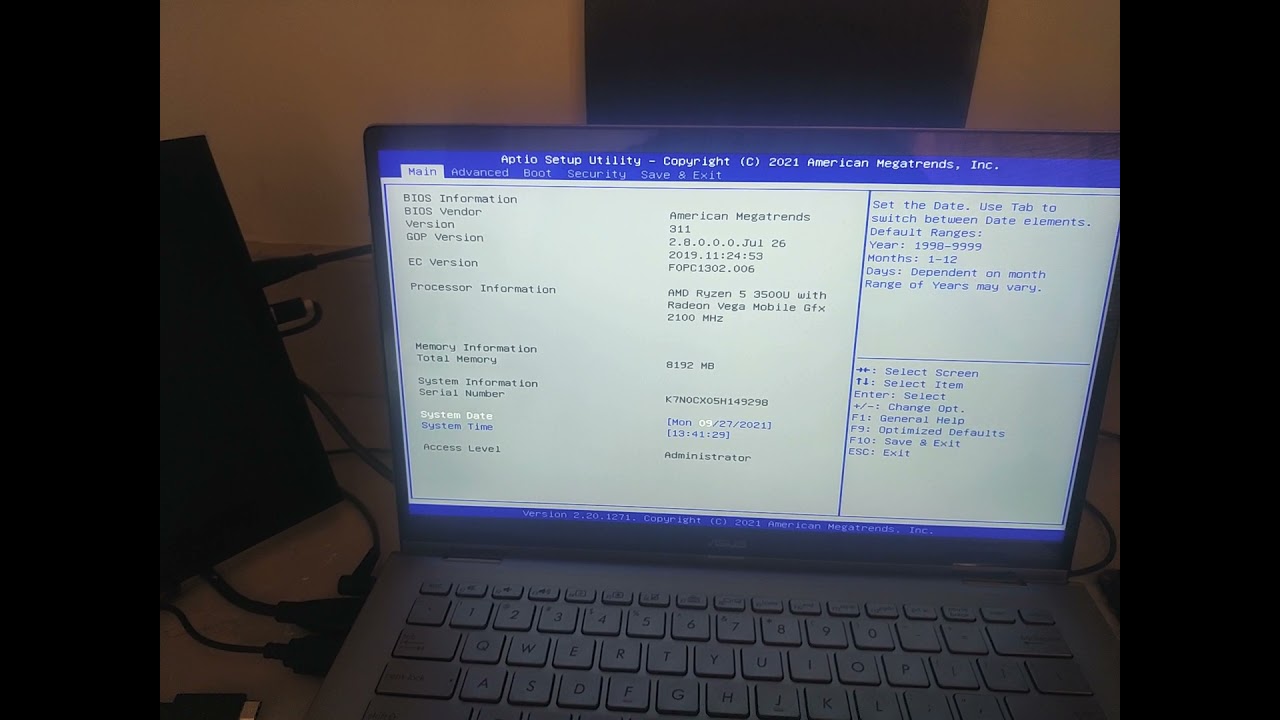 Entering BIOS and changing boot order - YouTube