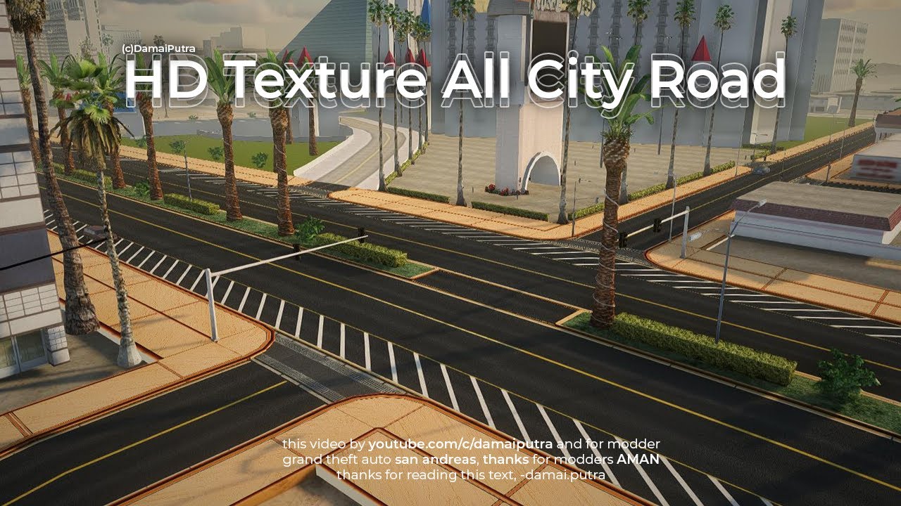 Mod Texture HD All City Road (Support Samp) - GTA SA - YouTube