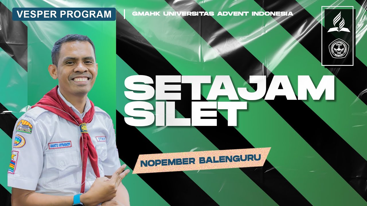 🔴[LIVE] Vesper Program: " Setajam Silet " - Nopember Balenguru - YouTube