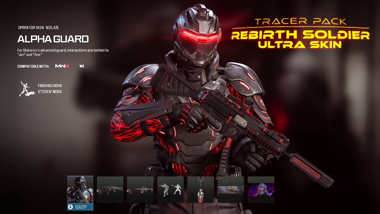 TRACER PACK: REBIRTH SOLDIER ULTRA SKIN - STORE VIEW - SEASON 3 - MW3 ...
