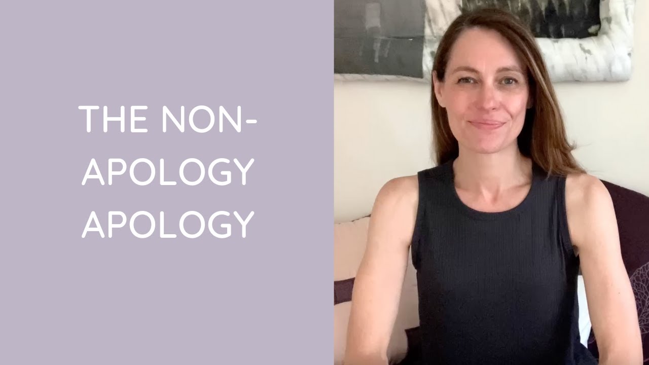 The Non-Apology Apology - YouTube