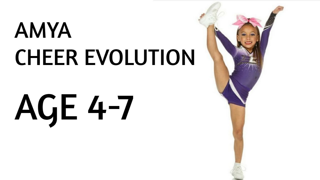 Amya cheer Evolution ( Age 4-7 ) - YouTube
