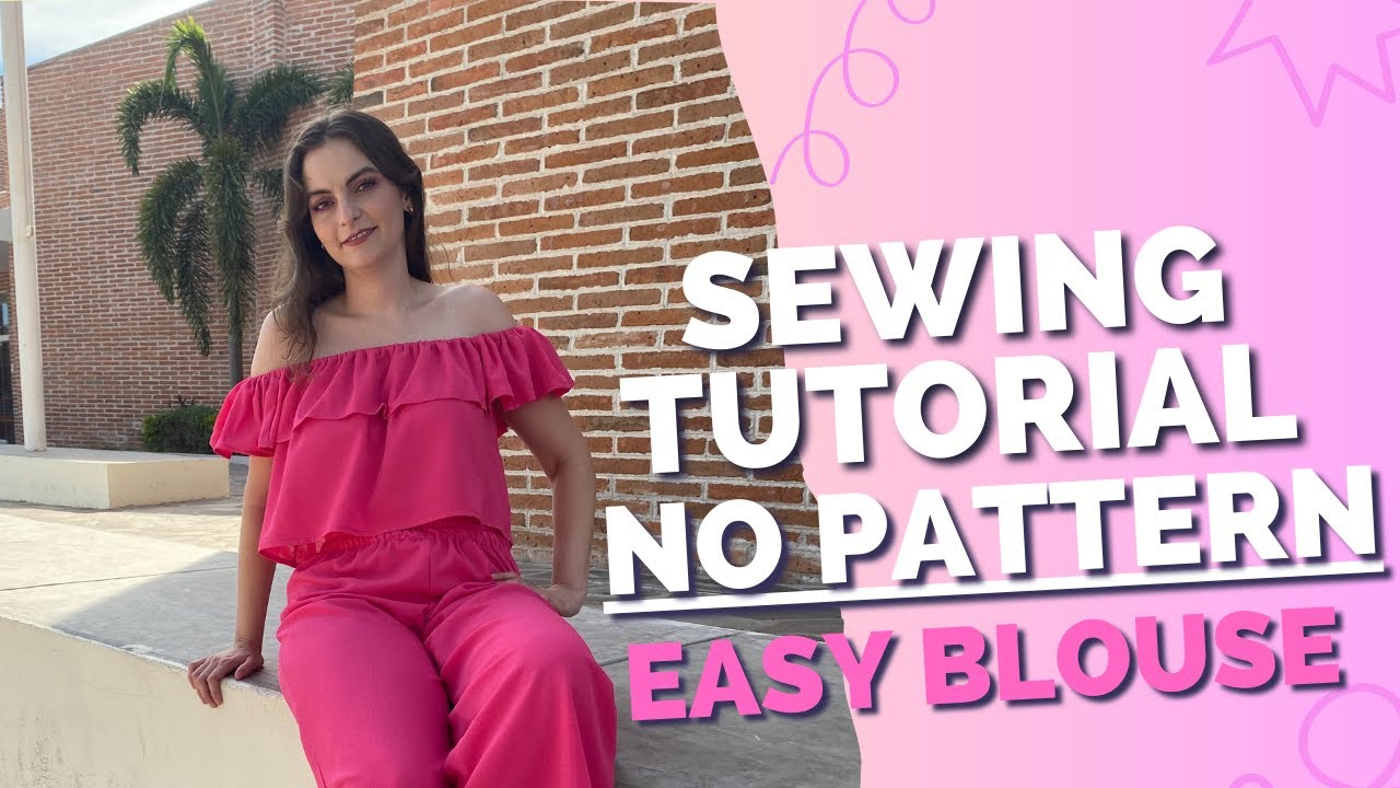 No pattern blouse tutorial. #sewing #sewingtutorial #sewingforbeginners ...