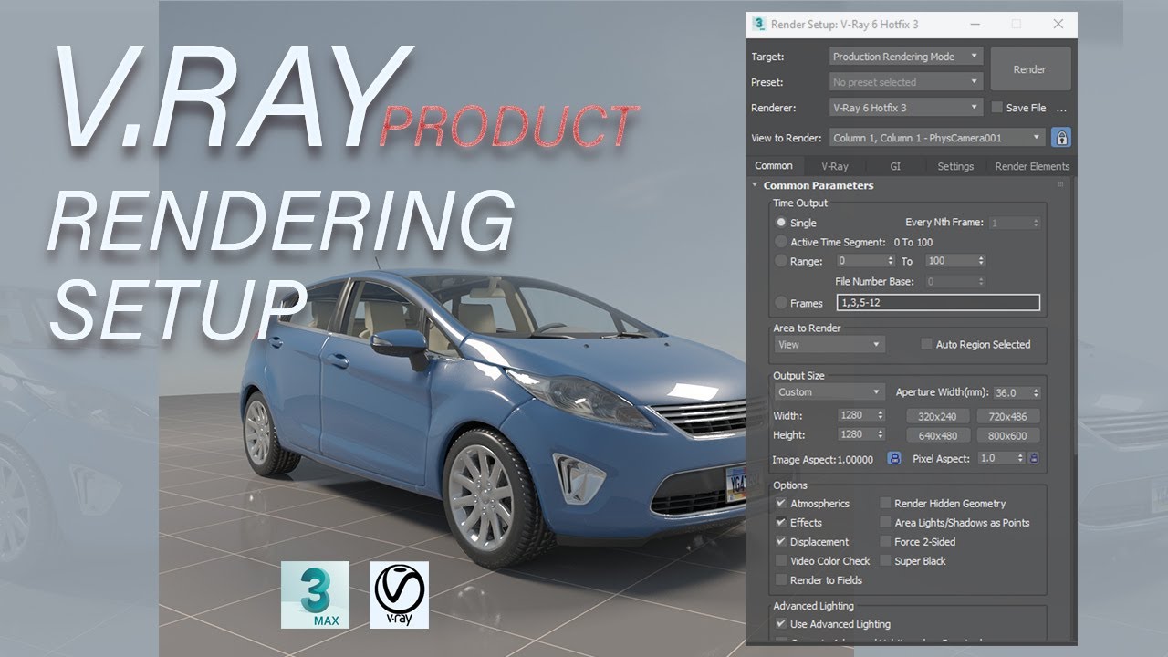 V ray product rendering setup for realistic render in 3ds Max - YouTube