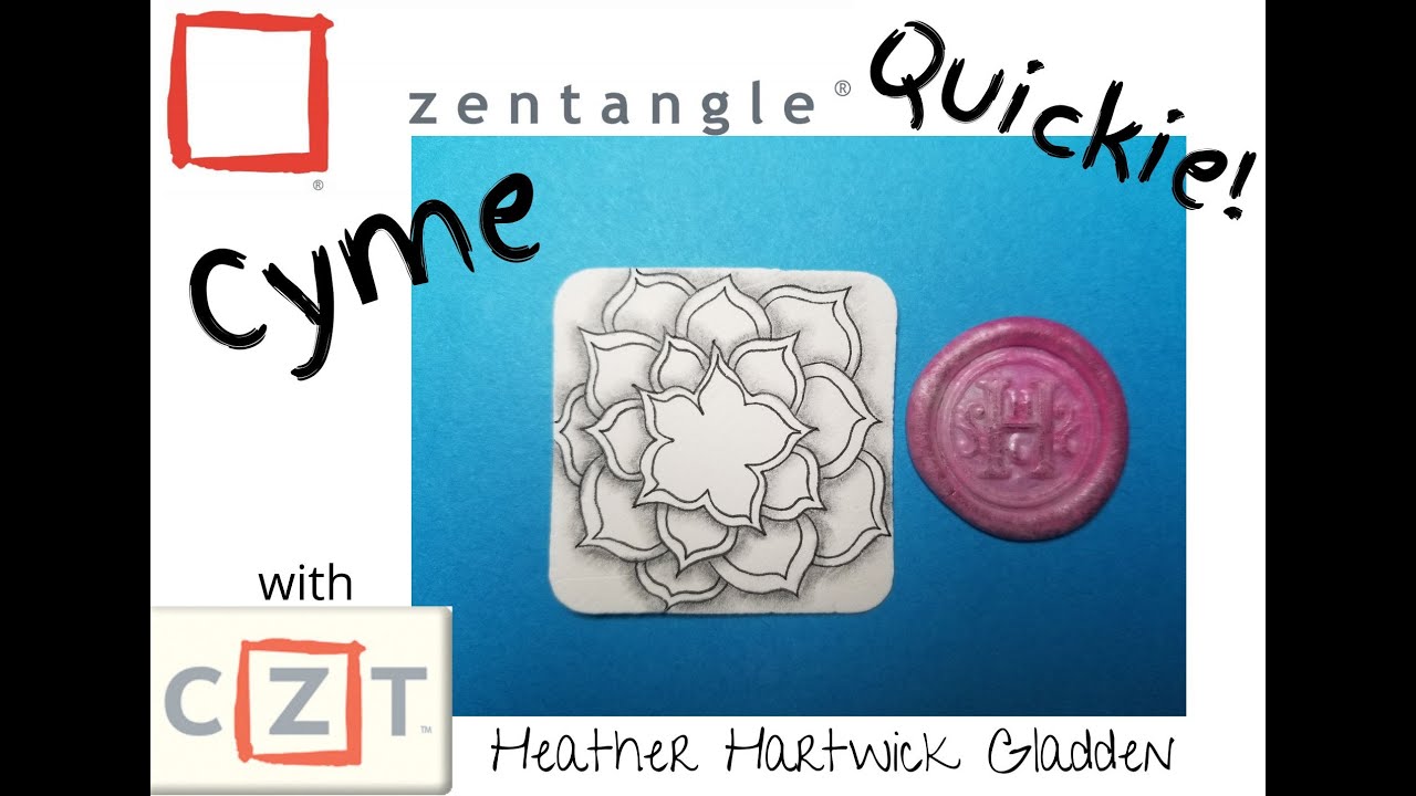 Cyme | Zentangle® Quickie - YouTube