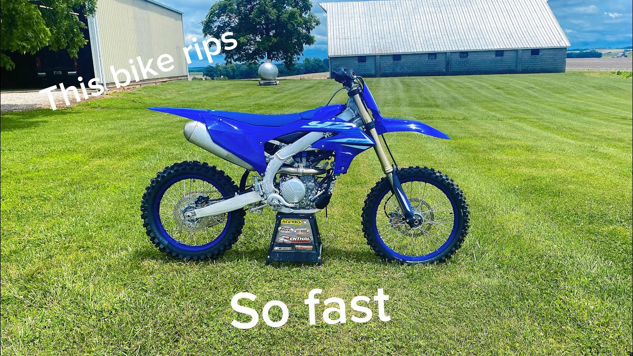Dirt bike full send on turn track - YouTube