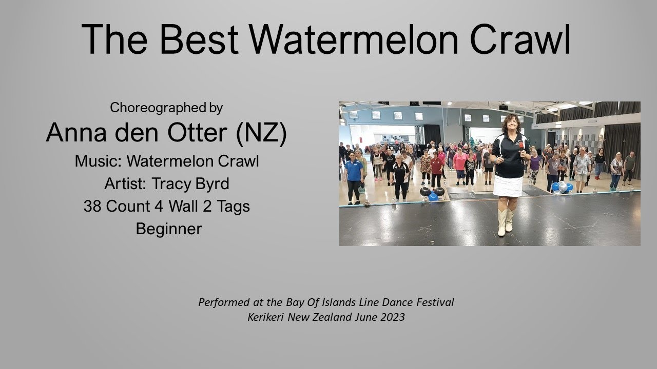 The Best Watermelon Crawl - Line Dance Demo - YouTube