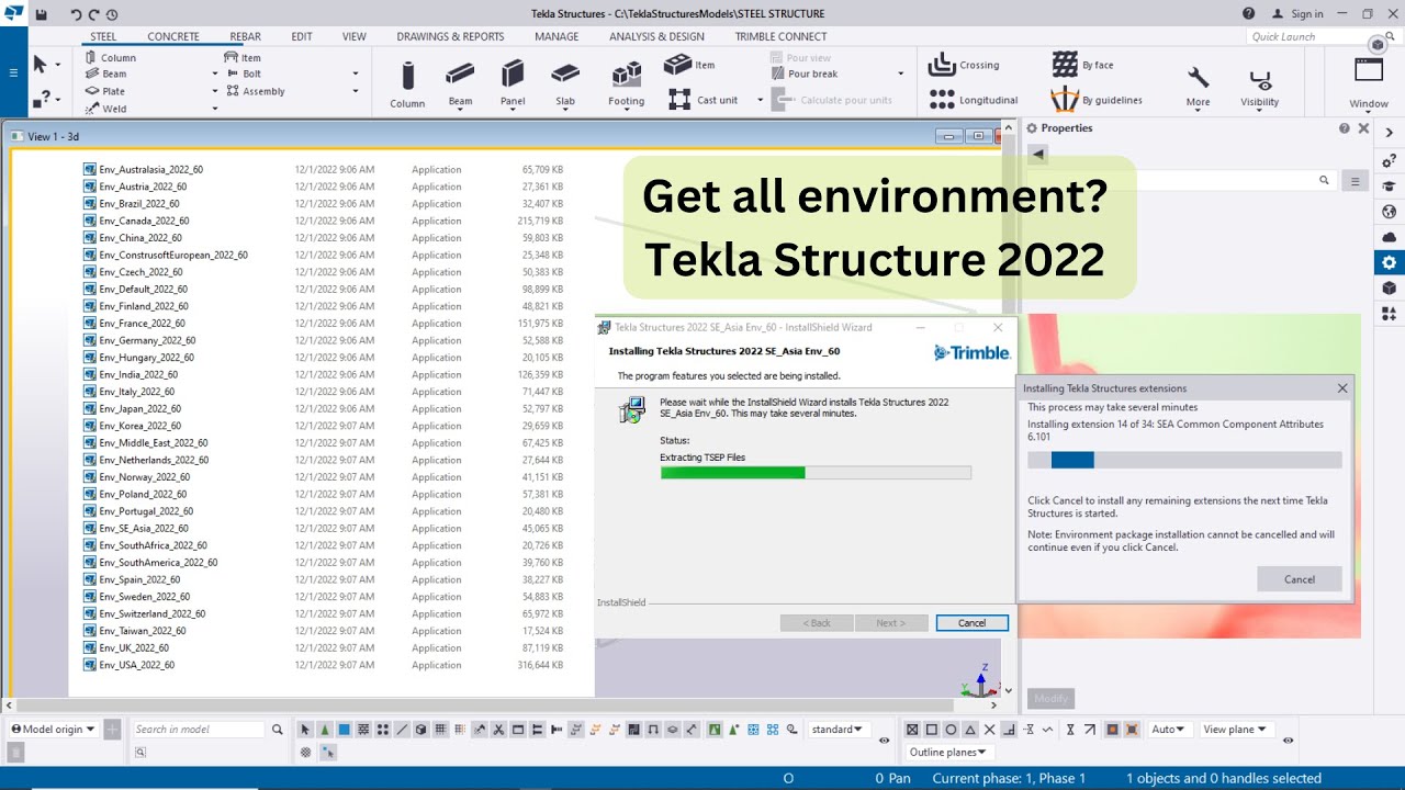 Get Tekla Structure 2022 All Environment - YouTube