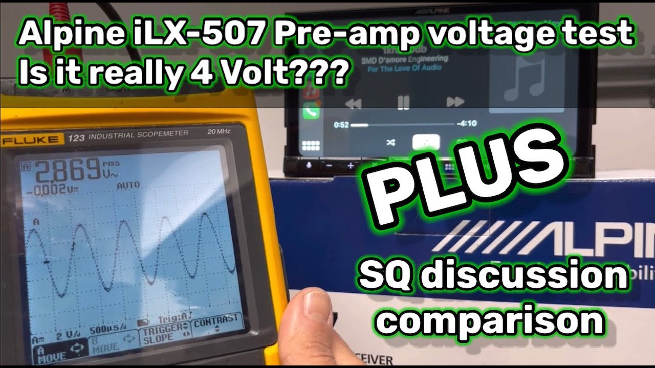 Alpine iLX-507 Pre-amp voltage test - is it really 4 Volt??? PLUS SQ ...
