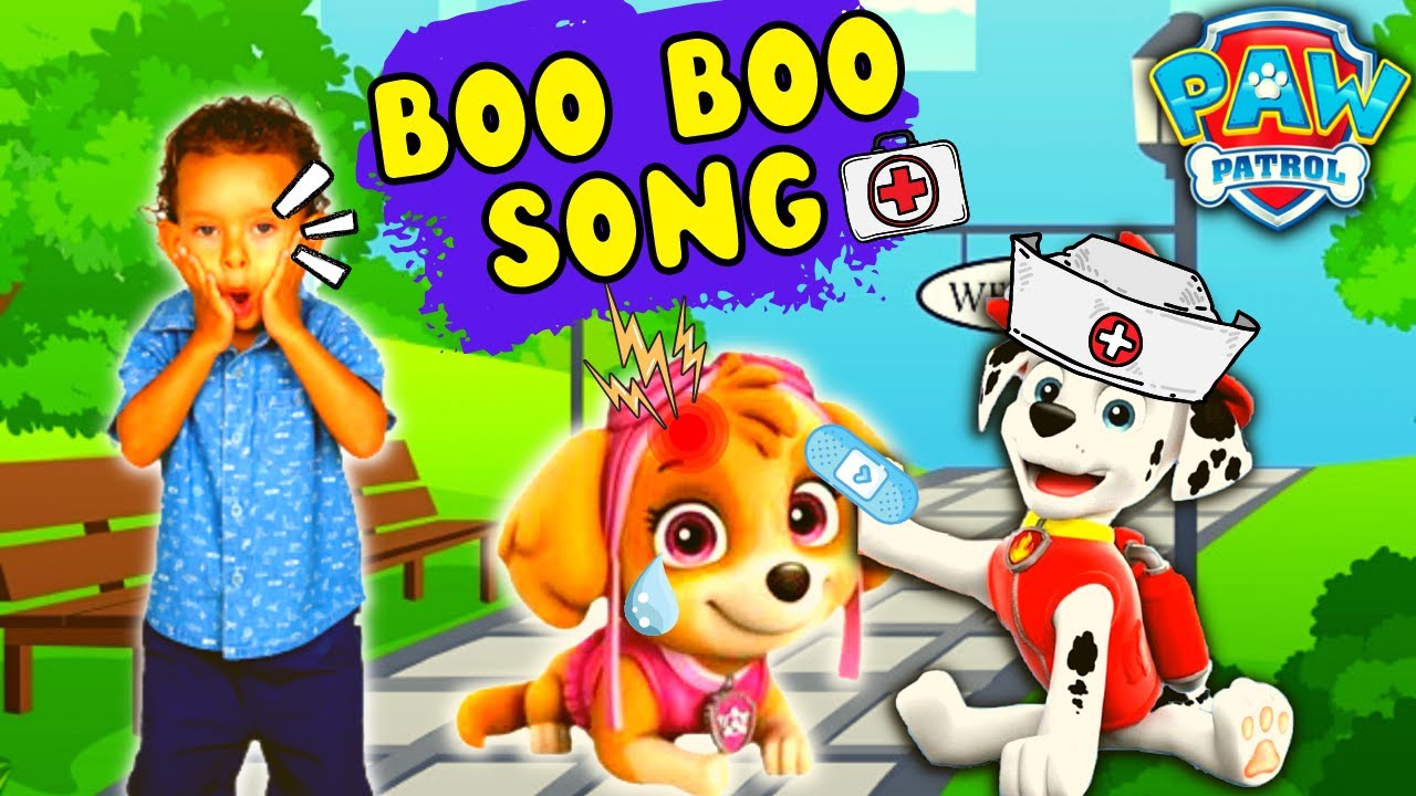 THE BOO BOO SONG PAW PATROL NURSERY RHYMES AND KIDS SONG - YouTube