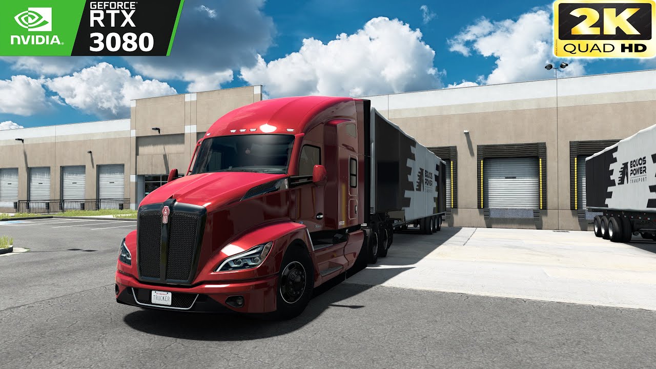 American truck simulator Kenworth T680 | JBX Graphics 2 Gameplay [RTX ...