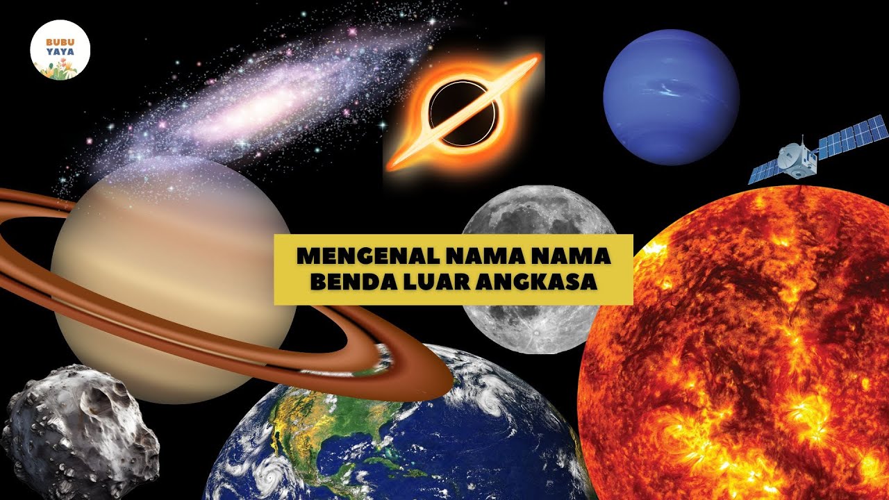 Belajar Mengenal Nama Nama Benda Luar Angkasa | Planet Bulan Bintang ...