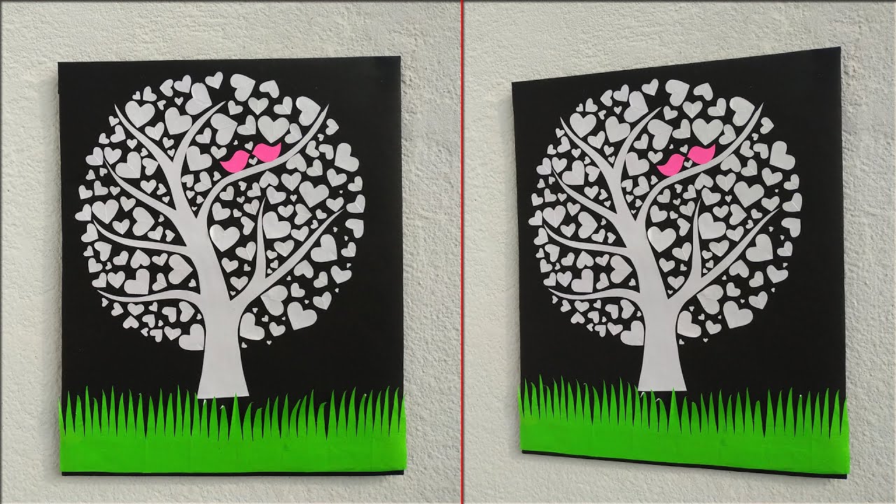 Beautiful handmade tree wall decor|| Wall hanging ideas|| DIY craft ...