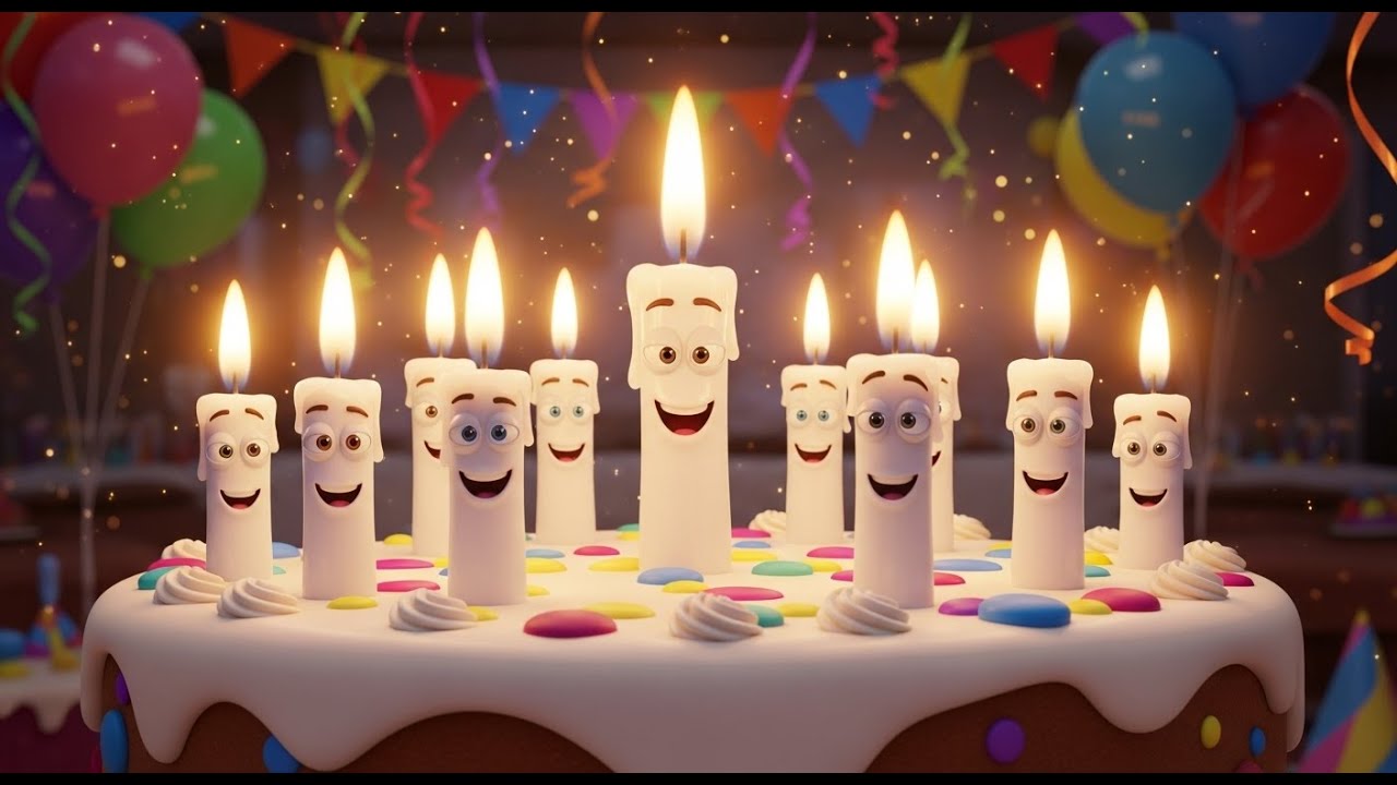 Counting Candles on the Cake 🎂🕯️🔢 | Learn Numbers for Kids | Fun ...
