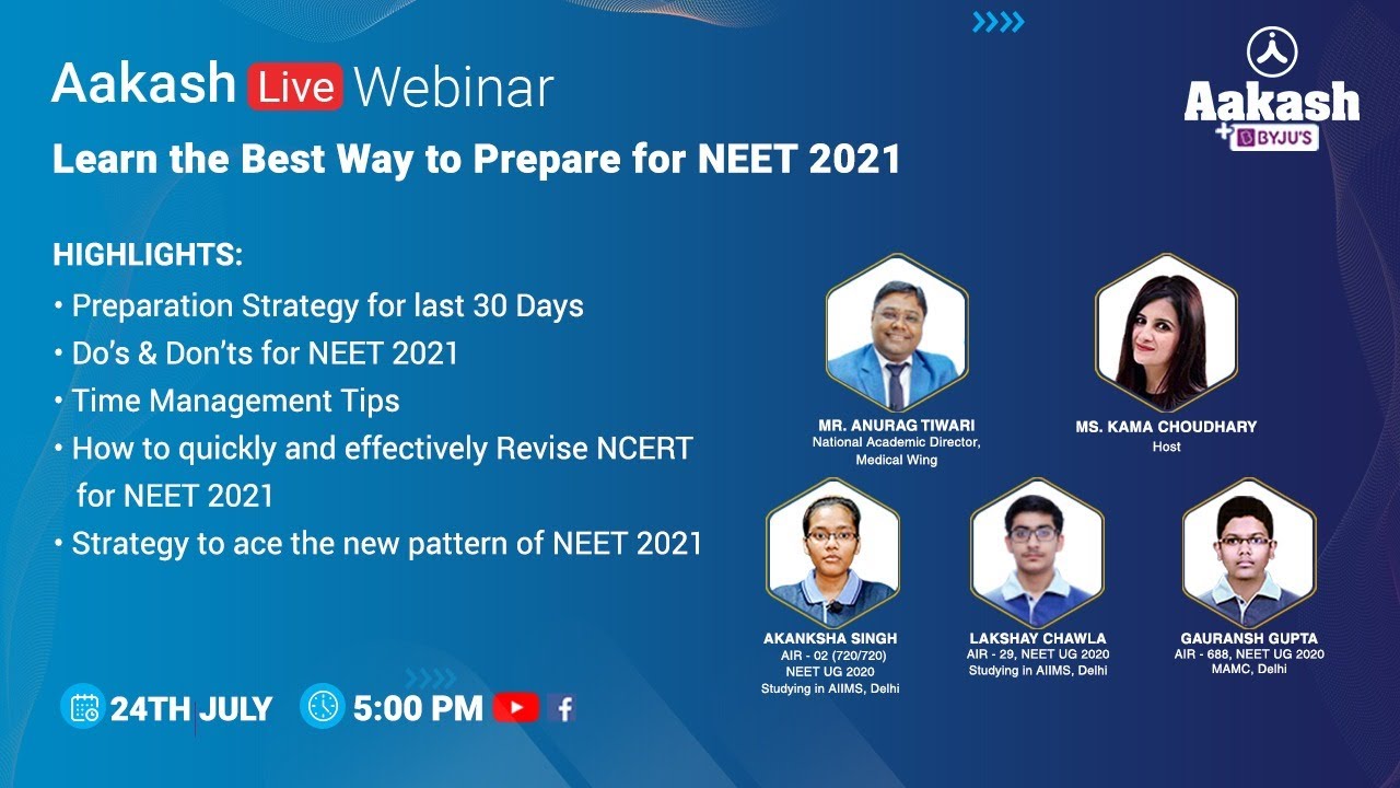 What Should be Your Preparation Strategy for NEET 2021? | NEET Tips and ...