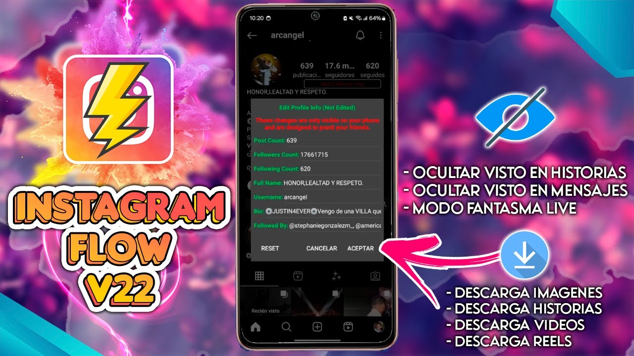 Descargar InstaFlow v22 Actualizado! Nuevo Instagram Plus 2025 !Insta ...