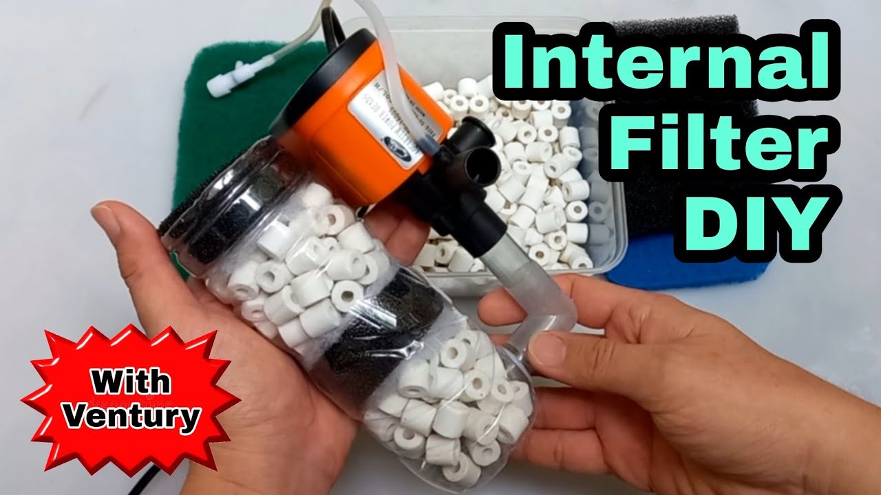 DIY fish tank filter | Aquarium internal filter DIY | part 3 - YouTube