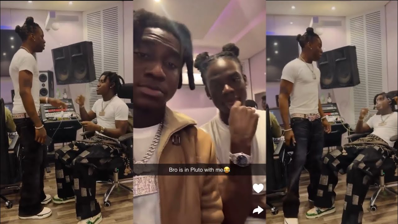 Rema And Shallipopi were spotted together in Studio Session Benin Boys ...