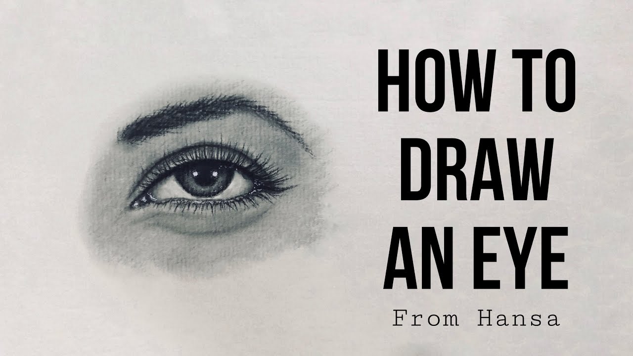 How to draw an eye | Eye drawing with simple techniques for beginners ...