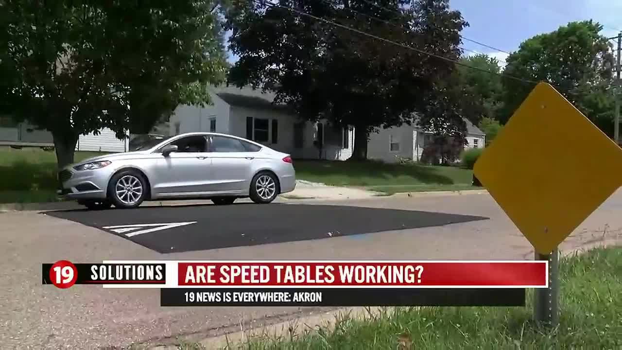 Speed tables in Akron: Are they working? - YouTube