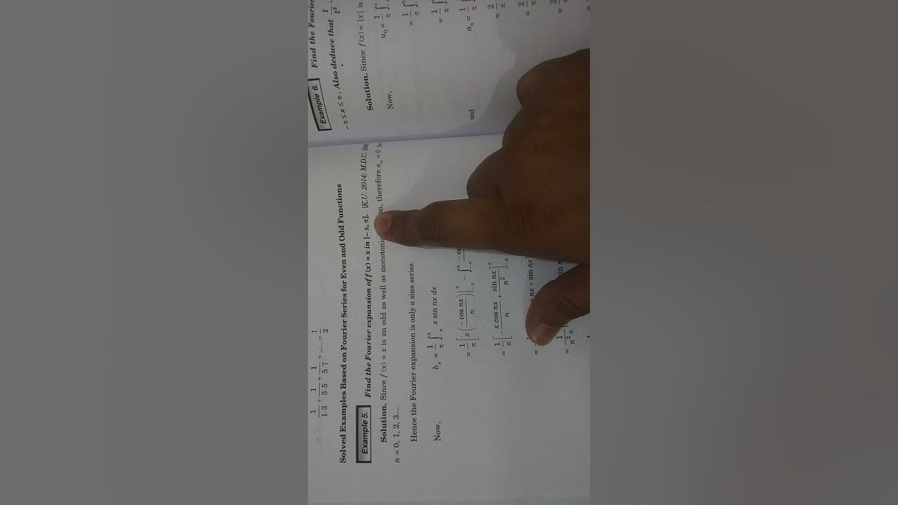 Lecture 2, Fourier Series, Real and Complex Analysis, B.A./B.Sc. 6th Sem. - YouTube