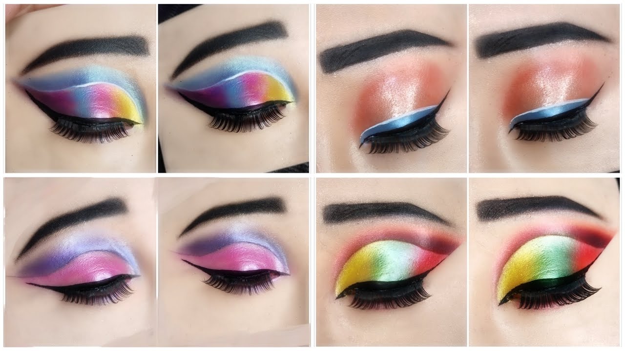 4 Amazing eye makeup tutorial 😍| step by step| the beautician - YouTube