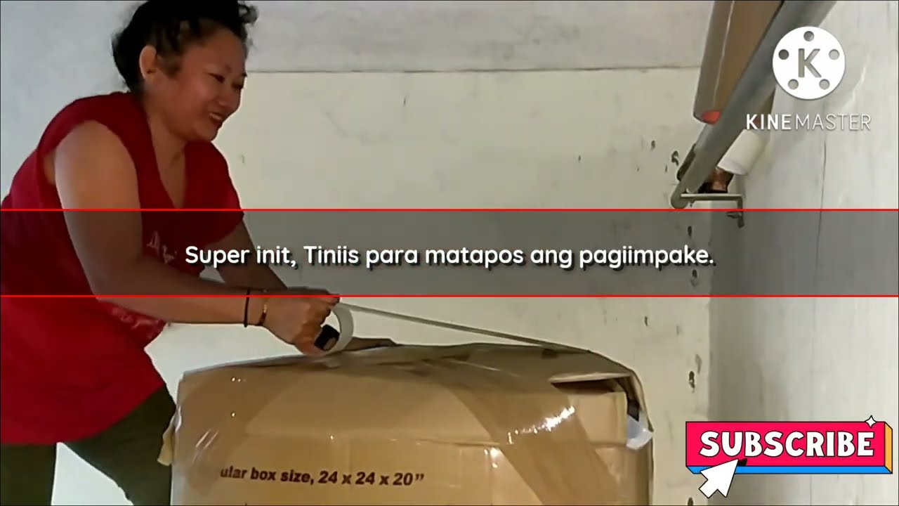 Ang pagtatapos ng pagimpake ng Box sa hagdan l Balikbayan Box l - YouTube