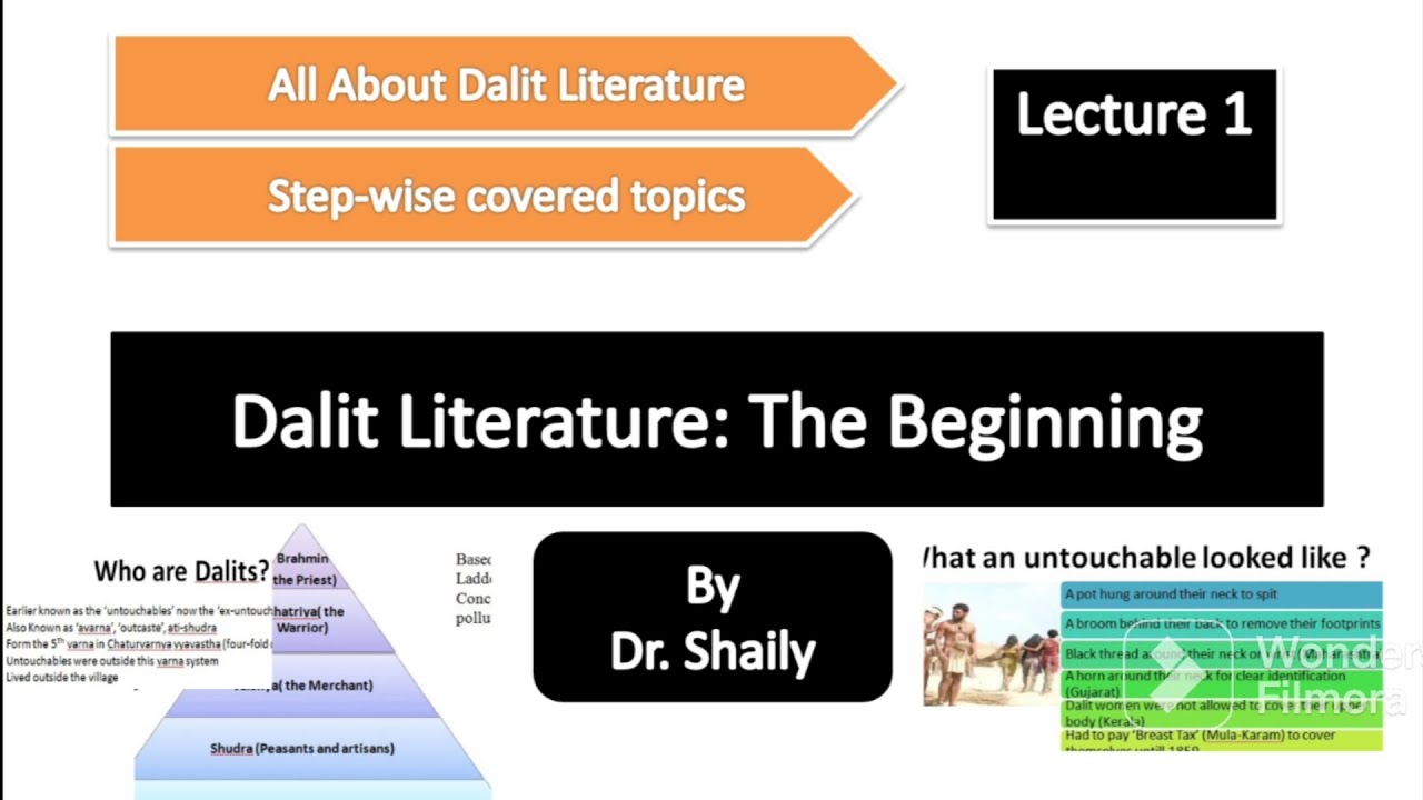 Dalit literature: Meaning and concepts ||all about Dalit|| Lecture ...