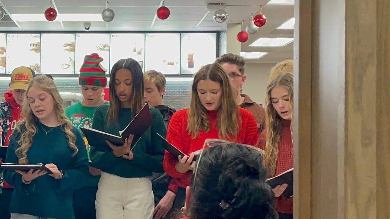 Christmas Caroling with CHS Chorale - YouTube