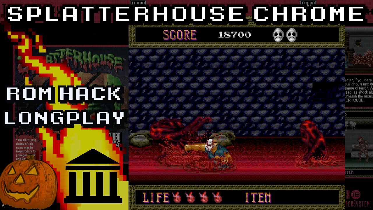 Splatterhouse: Chrome • Full Play-through (Splatterhouse ROM Hack ...