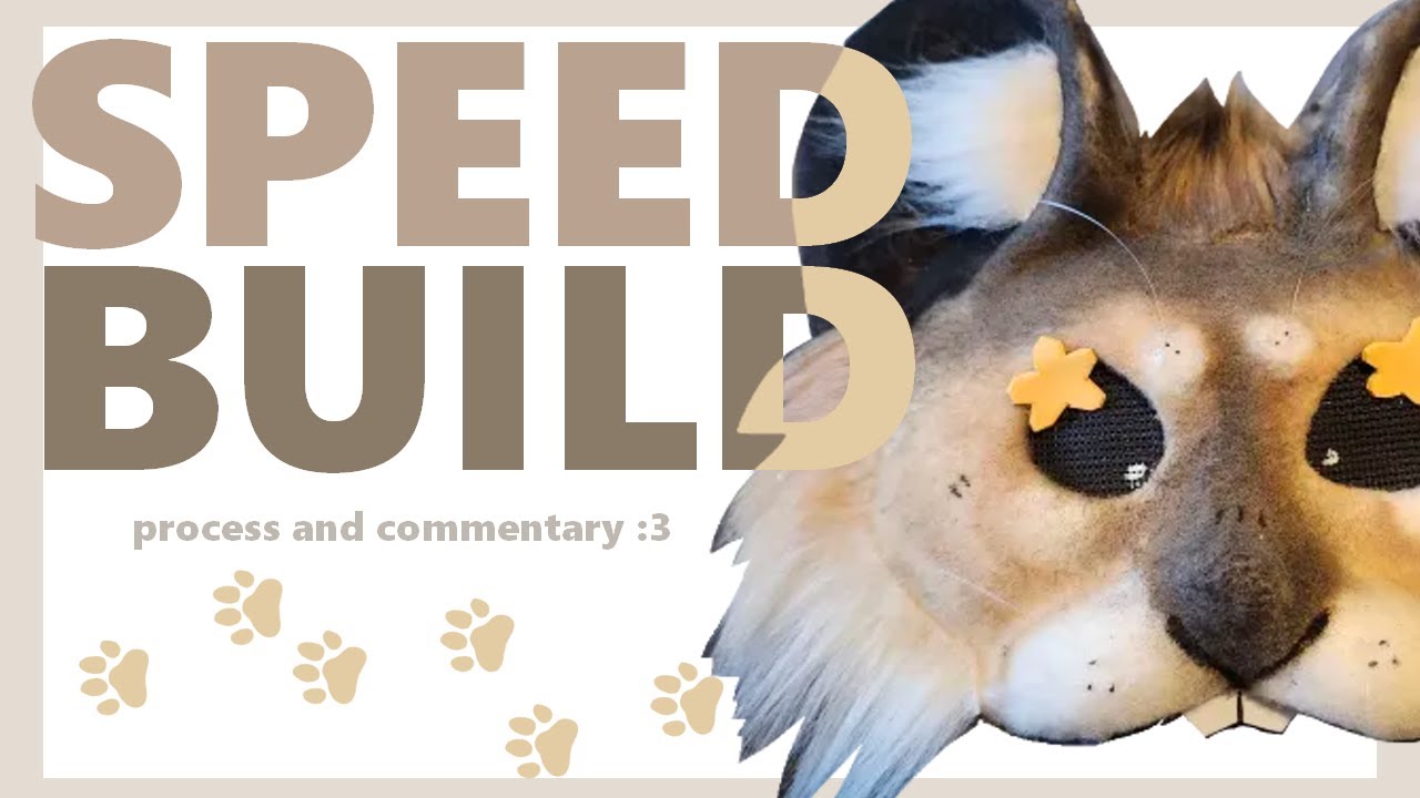 PIKA MOUSE carnival/therian mask SPEED-BUILD - YouTube